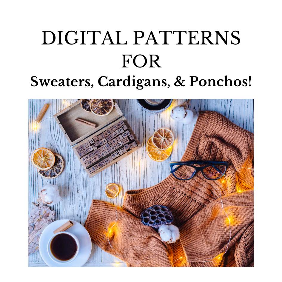 Digital Patterns for Sweaters, Cardigans & Ponchos – StevenBe