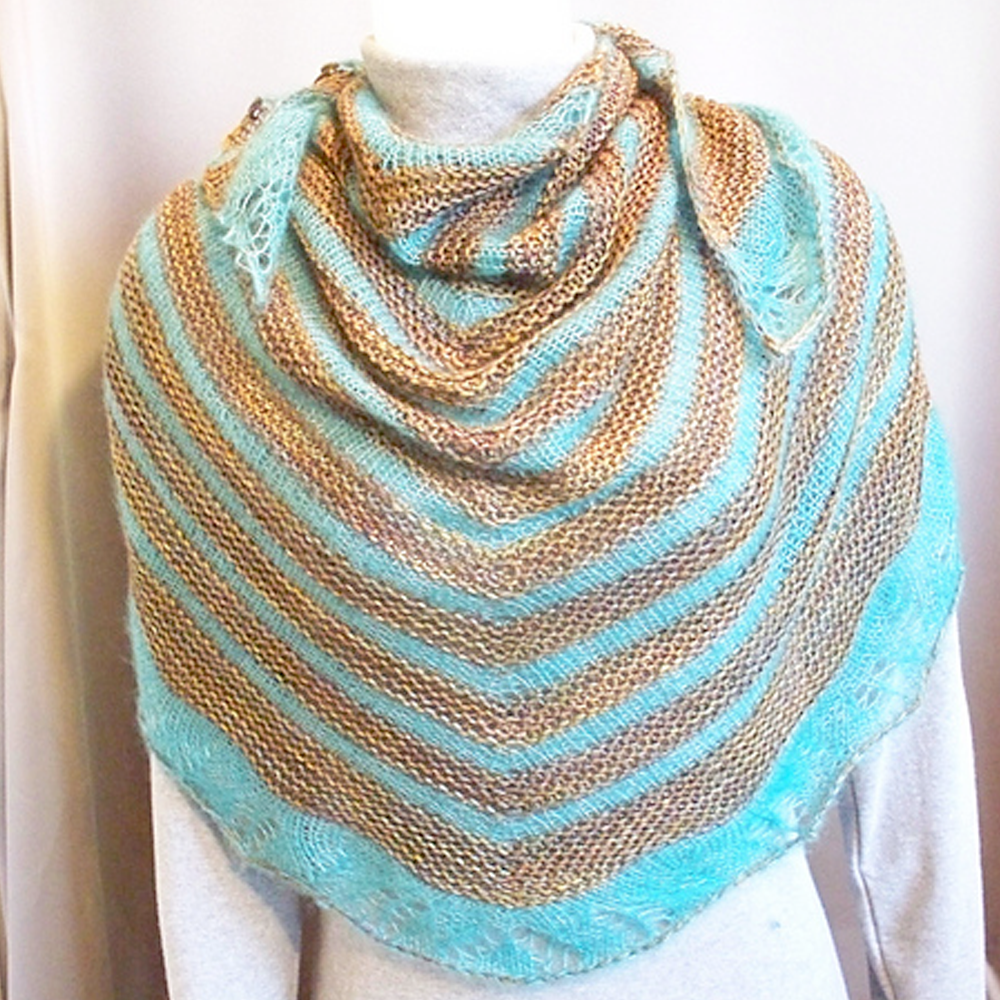 Balsam Lake Shawl kit (Design by Donald Waalen) – StevenBe