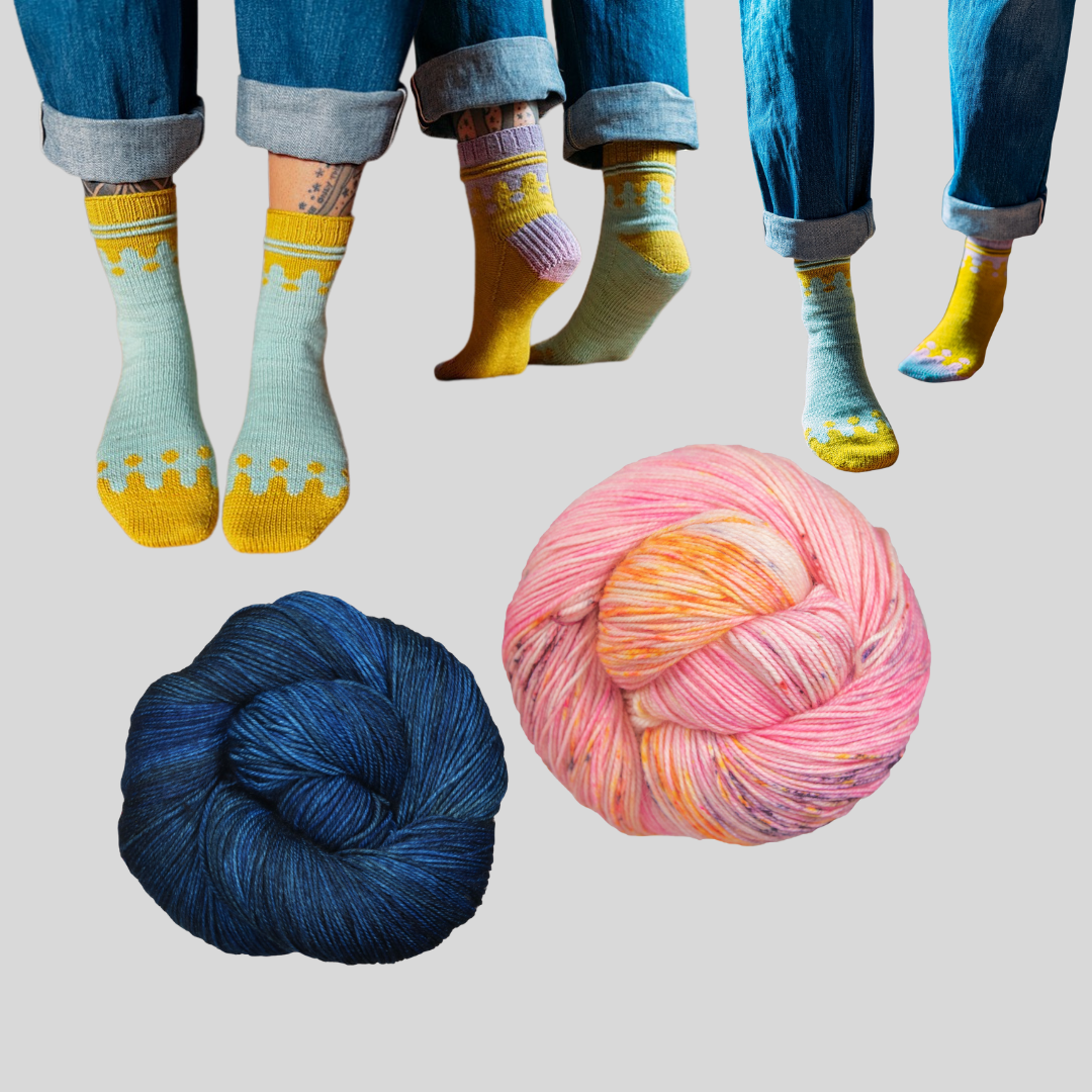 Ooey Gooey Sock Bundle (design by Andrea Mowry) – StevenBe